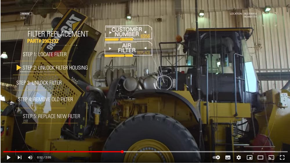 Augmented reality brings life to data: Caterpillar Inc. Communication ...